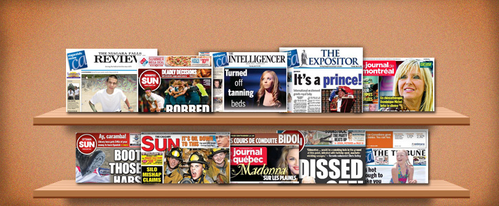 National and local newspaper subscriptions at discounted prices